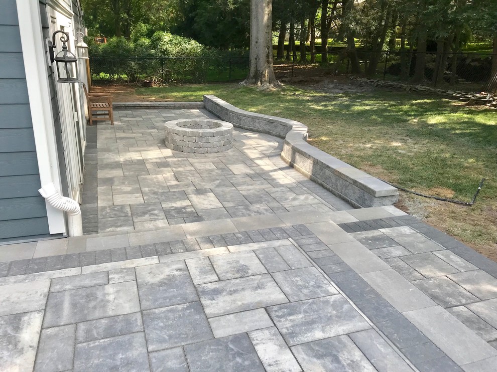 Unilock Paver Patio - Patio - New York - by Tribeca Masonry | Houzz