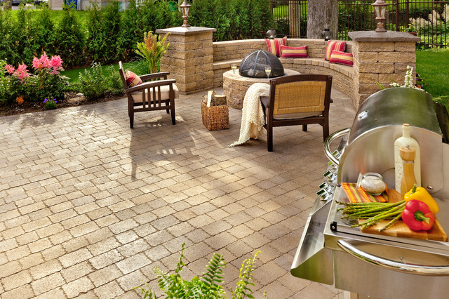 Valencia Firepit - Traditional - Patio - Philadelphia - by Techo-Bloc ...