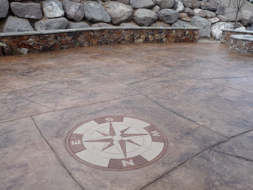 Custom Stamped Concrete Patio - Contemporary - Patio - Denver - by ...