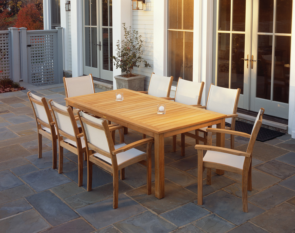 Wainscott Rectangular Dining Table - Traditional - Patio - DC Metro - by Kingsley-Bate | Houzz