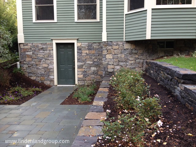 Walk Out Basement Retaining Wall Ideas Stamped Concrete Patios