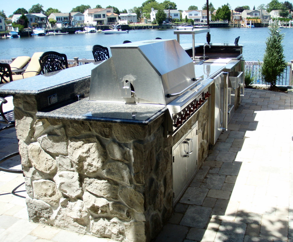 Ward Outdoor Kitchen - Traditional - Patio - New York - by Heartwood ...