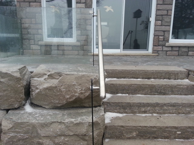 Waterfront patio glass railing - Patio - Toronto - by Thommoknockers ...