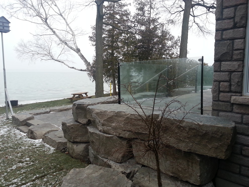 Waterfront patio glass railing - Patio - Toronto - by Thommoknockers ...