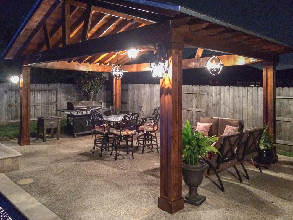 Wooden Gazebo - Rustic - Patio - Houston - by Fused Remodeling | Houzz
