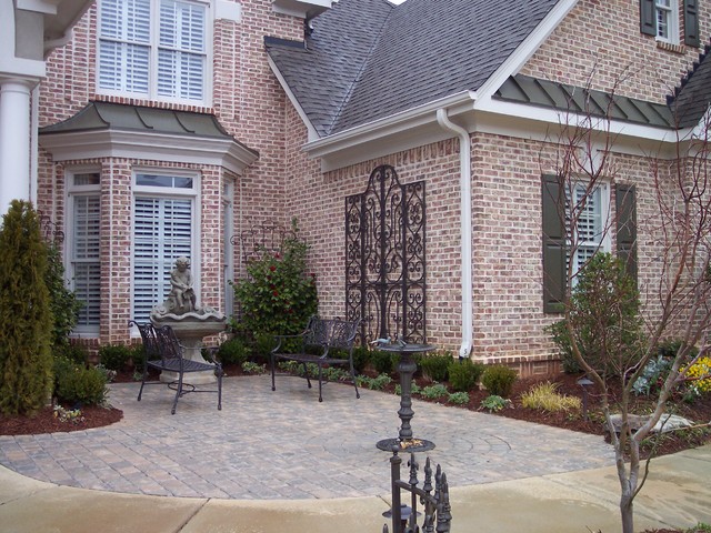 Wrought iron trellis - Mediterranean - Courtyard - Atlanta - by ...