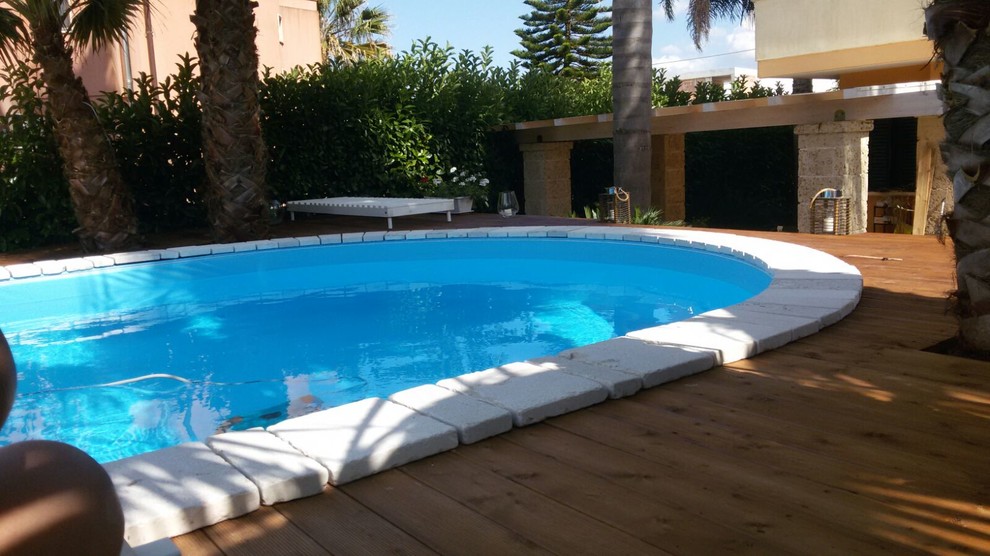Piscina seminterrata San Marco - Country - Swimming Pool & Hot Tub ...