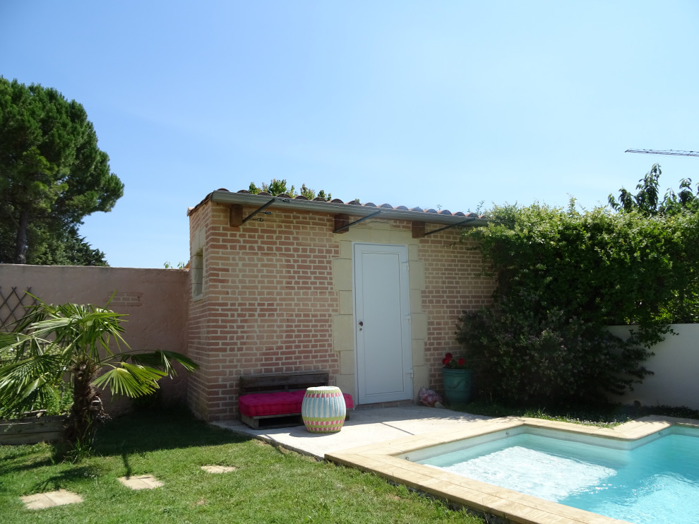 Aménagement espace extérieur - contour piscine - Méditerranéen ...