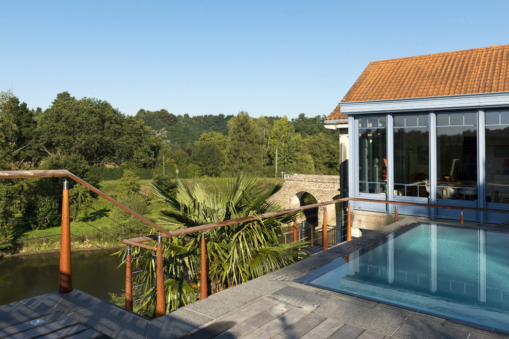 Garde corps bois - Contemporary - Swimming Pool & Hot Tub - Angers - by ...