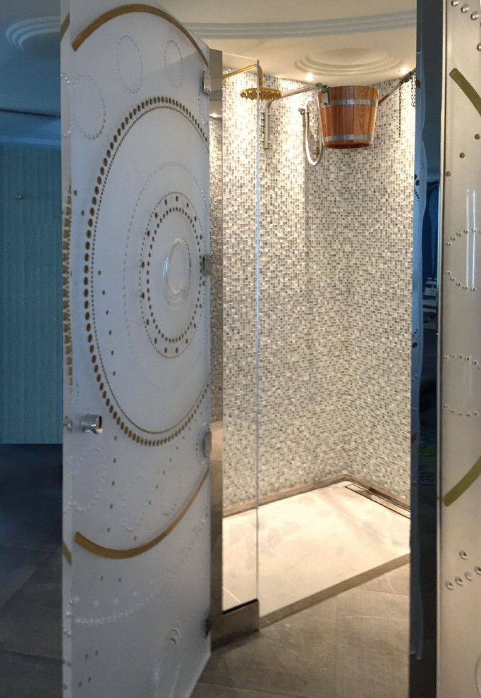 Garde-corps et parois autour d'une piscine - Modern - Pool - Lyon - by ...