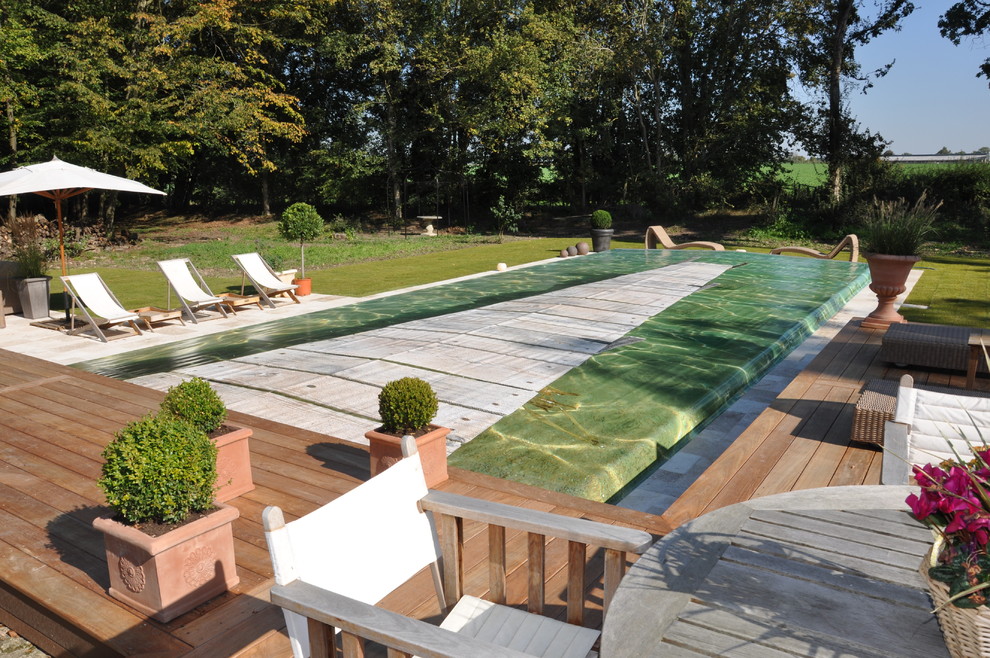 Impression sur bâche - Farmhouse - Pool - Lyon - by PRIMA | Houzz