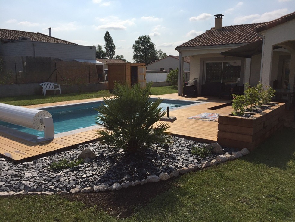 Piscine de 8x4m avec volet hors sol - Modern - Pool - Toulouse - by ...