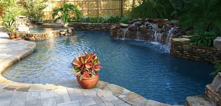 142 - Tropical Oasis with a Stone Waterfall - Tropical - Pool - Orlando ...