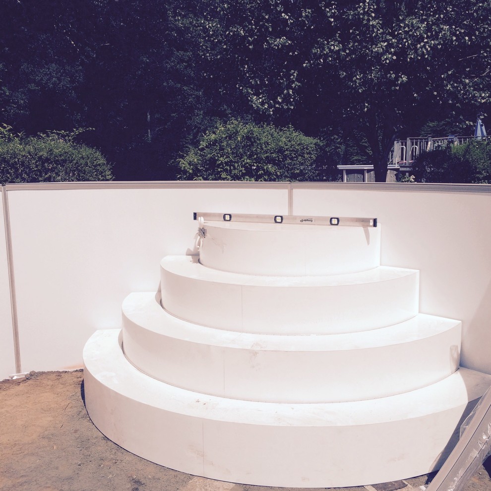 16 x 28 x 52 Above Ground Radiant Pool with built in steps - Pool ...