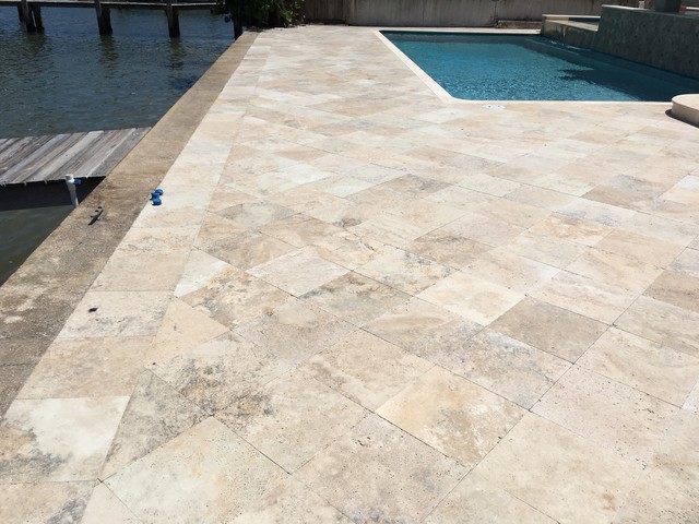16X16 Country Classic Pavers - Pool - Miami - by USA Marble LLC | Houzz AU