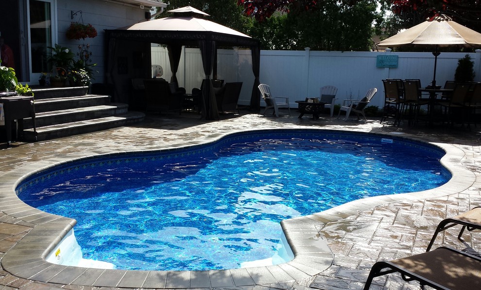 16x28 Radiant Freeform - Traditional - Pool - New York - by Brothers 3 ...