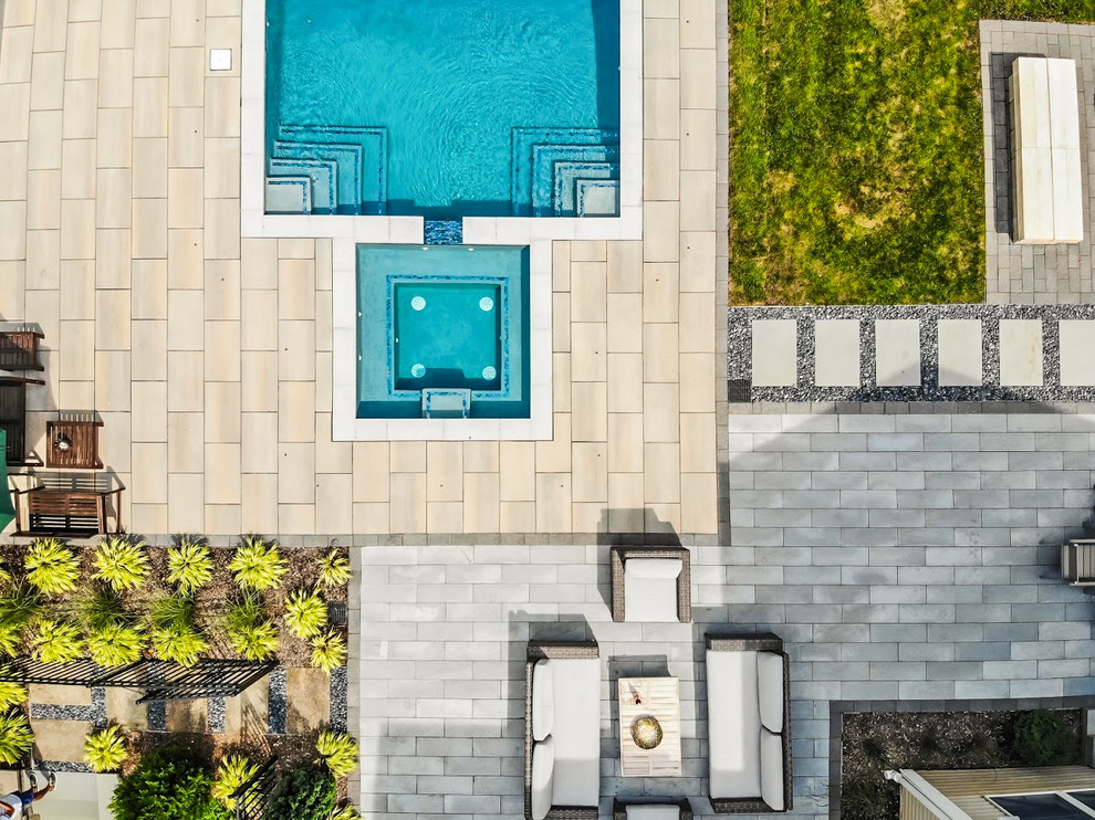 16x32 Gunite Pool with 8x8 Attached Spa - Pool - Other - by Oasis Pool ...