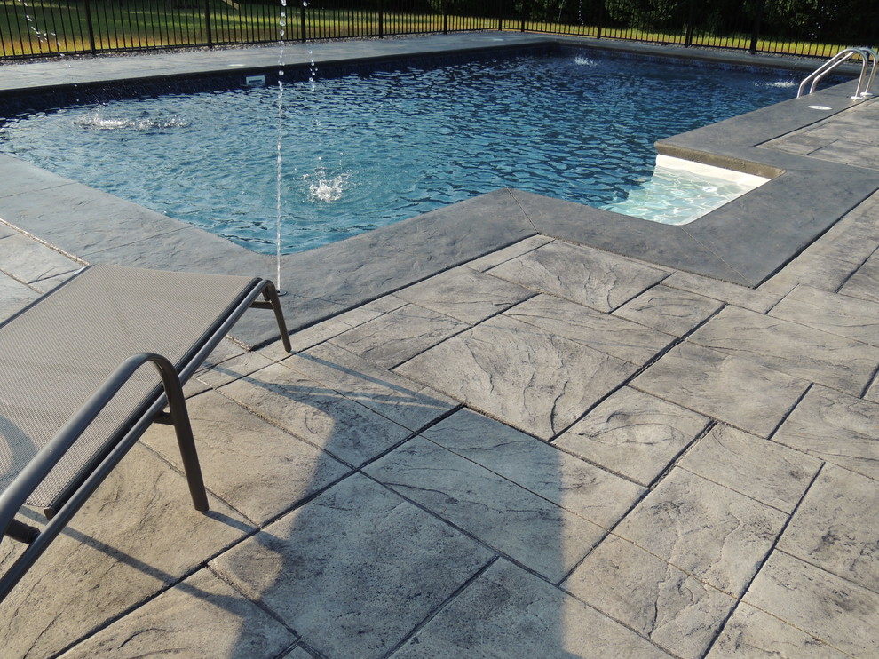 18X36 Swimming Pool W deck jets - Traditional - Pool - Other - by Elite ...