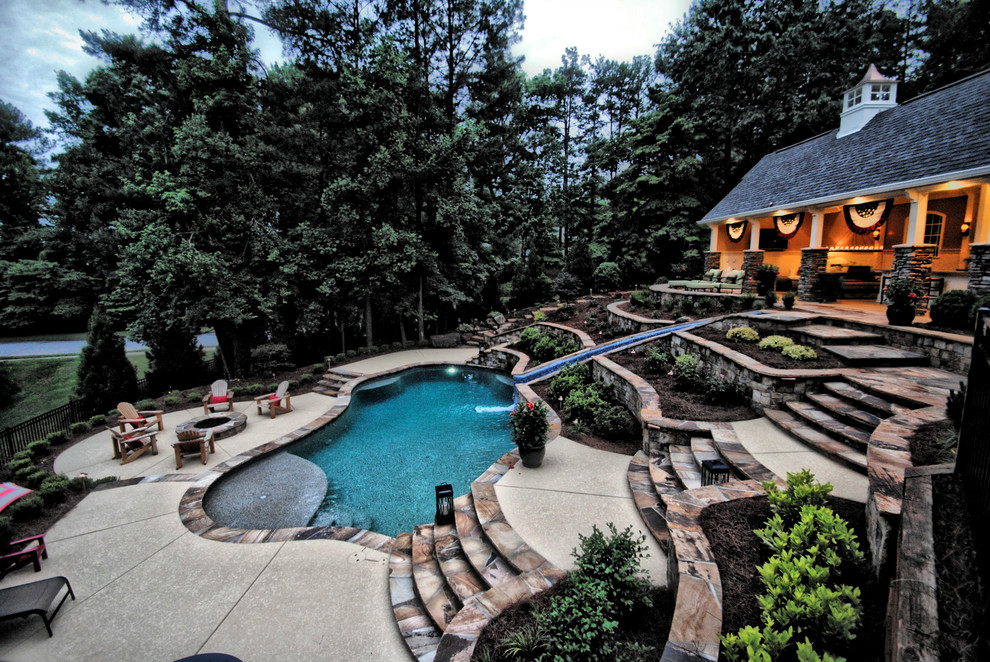 2013 Swimming Pool Photo Gallery - Traditional - Pool - Atlanta - by ...
