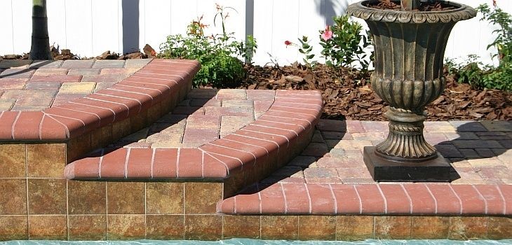 22 - Mediterranean Pool with Red Brick Pavers - Modern - Pool - Orlando ...