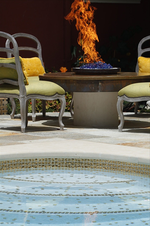 24k Gold Accented Glass Tiled Pool - Traditional - Pool - San Francisco ...
