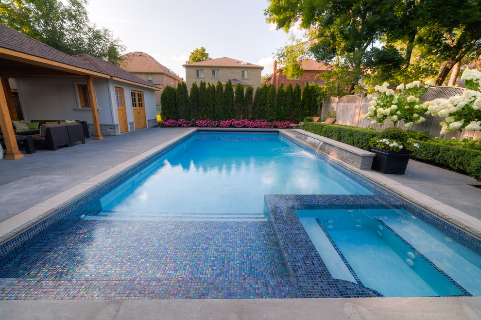 6. Custom Concrete Pool & Spa - North York - Transitional - Pool ...