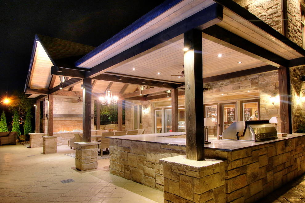 A Backyard to Entertain Family and Friends - Transitional - Pool ...