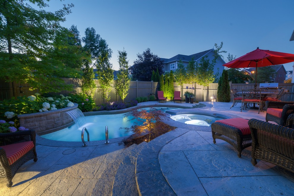 A Backyard Where Small is Beautiful - Contemporary - Pool - Toronto ...