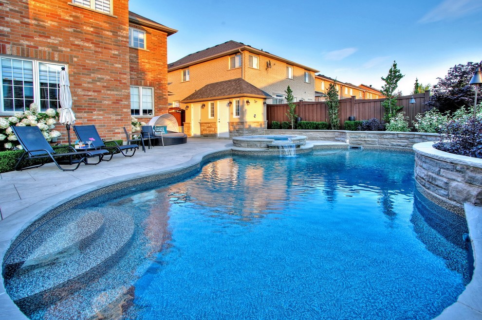 A Complete Outdoor Makeover with Verve - Transitional - Swimming Pool ...