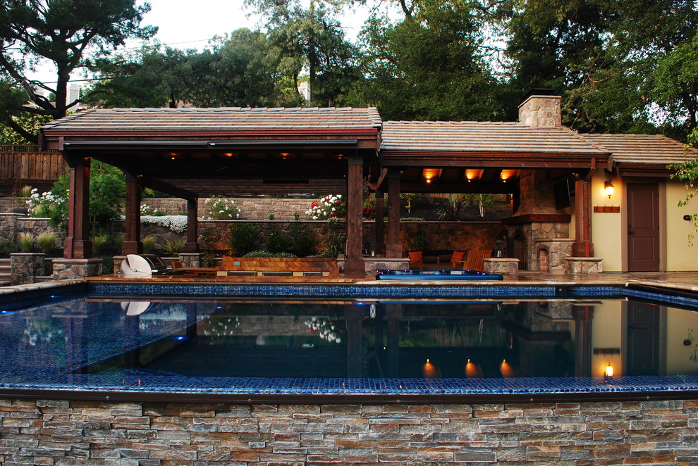 A Lavish Outdoor Living Space - Lafayette, CA - Traditional - Pool ...