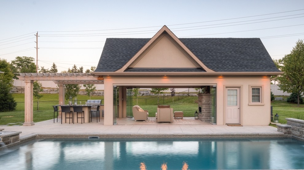 A Multi-season Entertaining Backyard - Contemporary - Pool - Toronto ...
