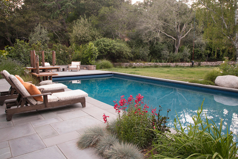 A Naturalistic Colonial Garden - Traditional - Pool - San Francisco ...