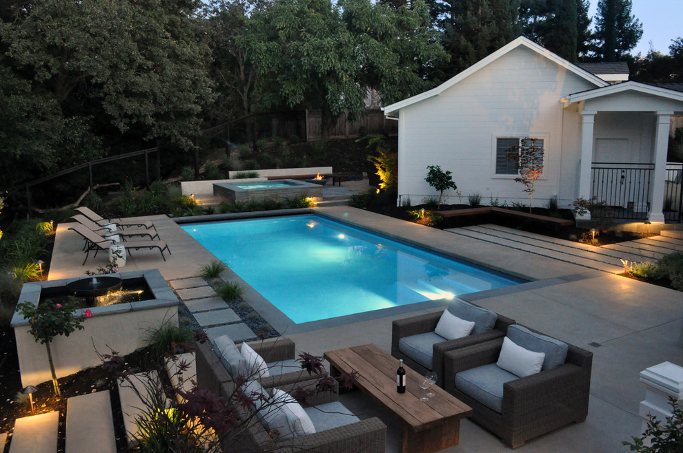 A Northgate - Contemporary - Pool - San Francisco - by Huettl Landscape ...