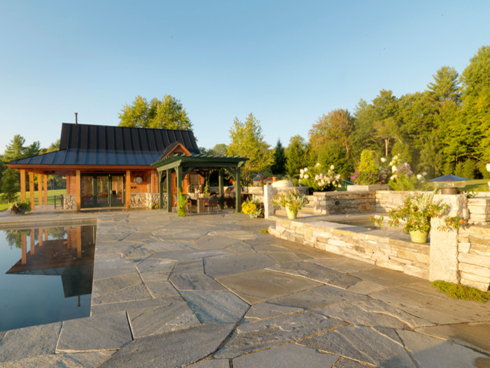 A Pool Terrace in Vermont - Traditional - Pool - Burlington - by Julie ...