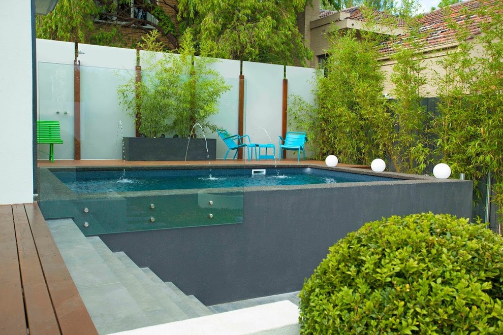 Above Ground Pool - Pool - Melbourne - by Anthony Scott Landscape ...