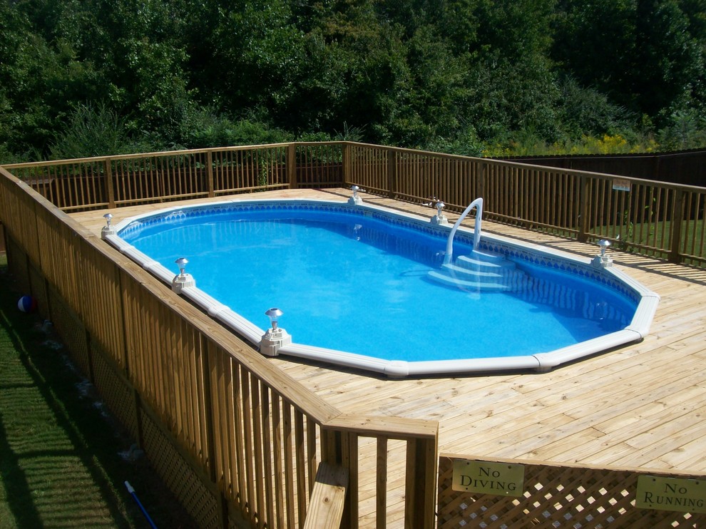 Aboveground Pools Installed by Brown's Pools & Spas - Traditional ...