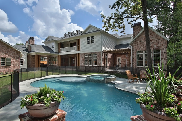 Acadian Master Piece - Traditional - Pool - Houston - by Trinity Estate ...