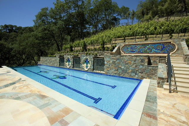 Alamo vanishing edge pool - Mediterran - Pools - San Francisco - von ...