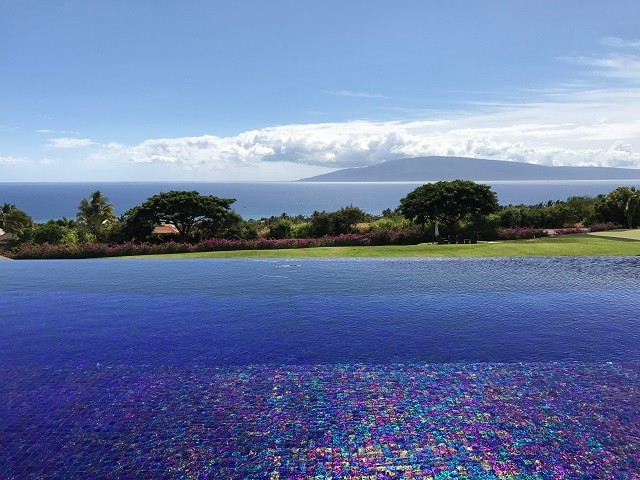 All Glass Tile Royal Blue Pool - Pool - Hawaii - by Lightstreams Glass ...