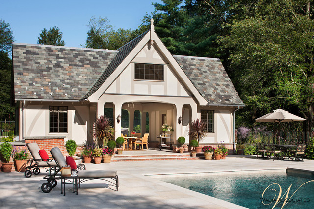 American Tudor Arts & Crafts - Traditional - Pool - New York - by Wadia ...