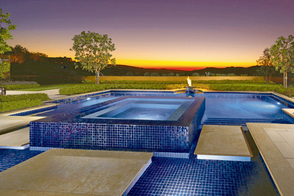 AMS - assorted Pool's and Spa environments - Transitional - Pool ...