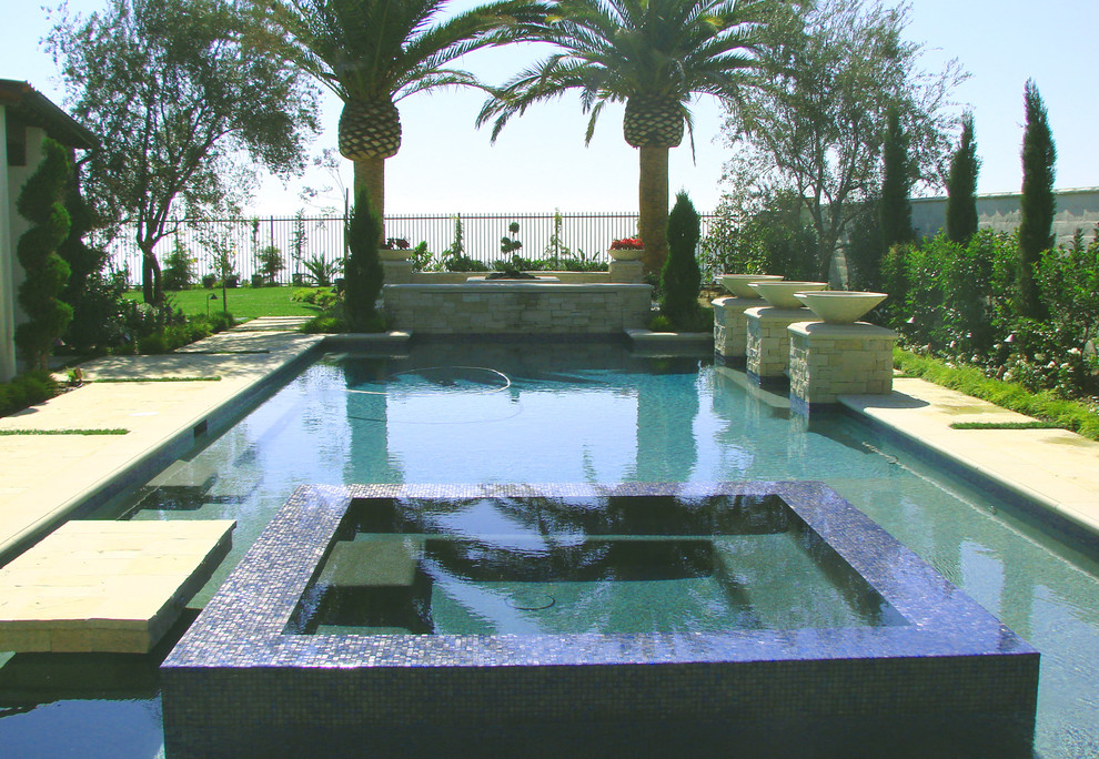 AMS Landscape Design Studios - Mediterranean - Swimming Pool & Hot Tub ...