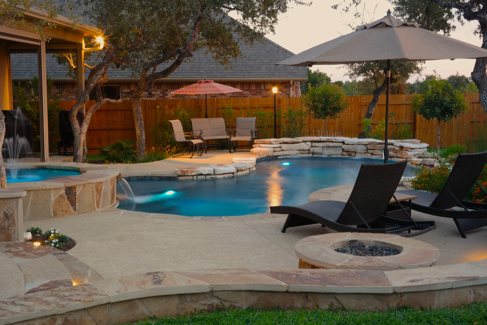 APSP Award Winning Freeform Swimming Pool Round Rock Texas ...