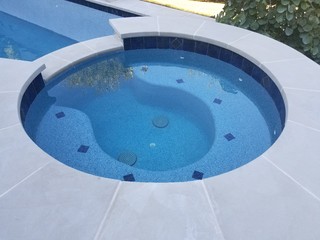 Aqua White 3 Micro Pebble with Glass Beads - Traditional - Pool ...