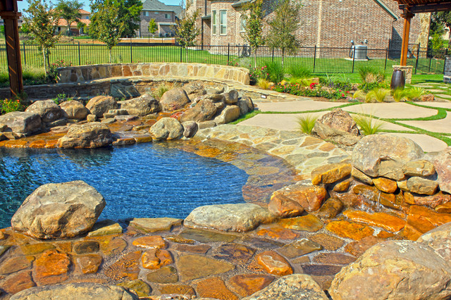 Aquarius - Custom Swimming Pool - Flower Mound, TX - Traditional ...