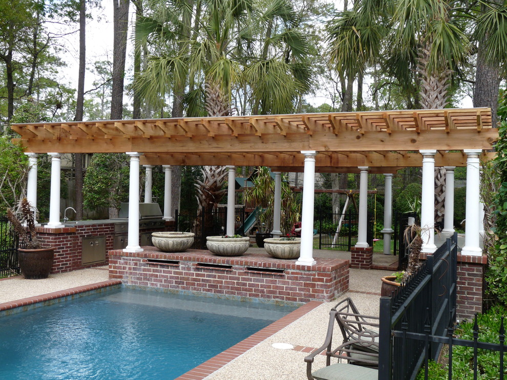 Arbors - Pergolas - Traditional - Swimming Pool & Hot Tub - Houston ...
