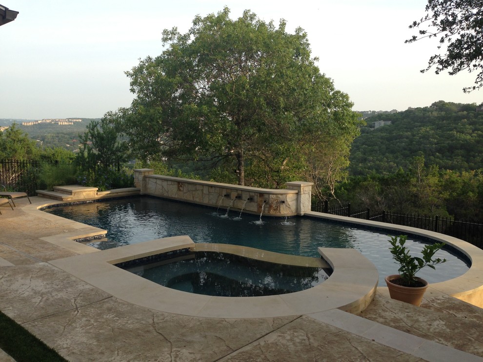 Arc & Tangent Pool Design - Traditional - Pool - Austin - by Design ...