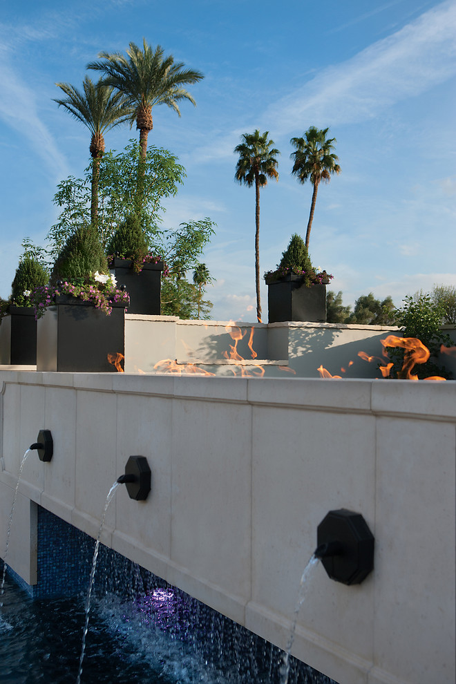 Arcadia One Pool | Spa | Grotto - Contemporary - Pool - Phoenix - by ...