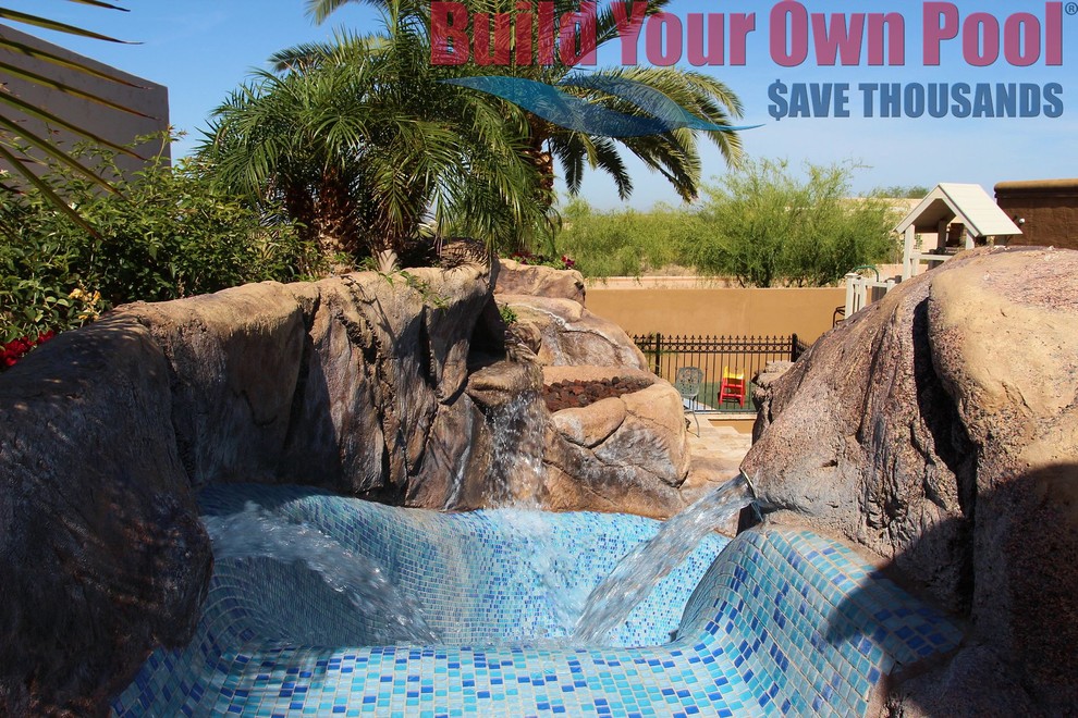 Arizona Swimming Pool and Grotto Designed by Build Your Own Pool ...