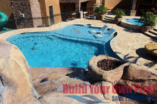 Arizona Swimming Pool and Grotto Designed by Build Your Own Pool ...